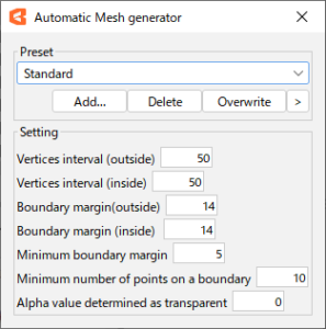 Automatic Mesh generator | Editor Manual | Live2D Manuals & Tutorials
